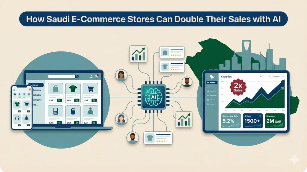 How Saudi E-Commerce Stores Can Double Their Sales with AI